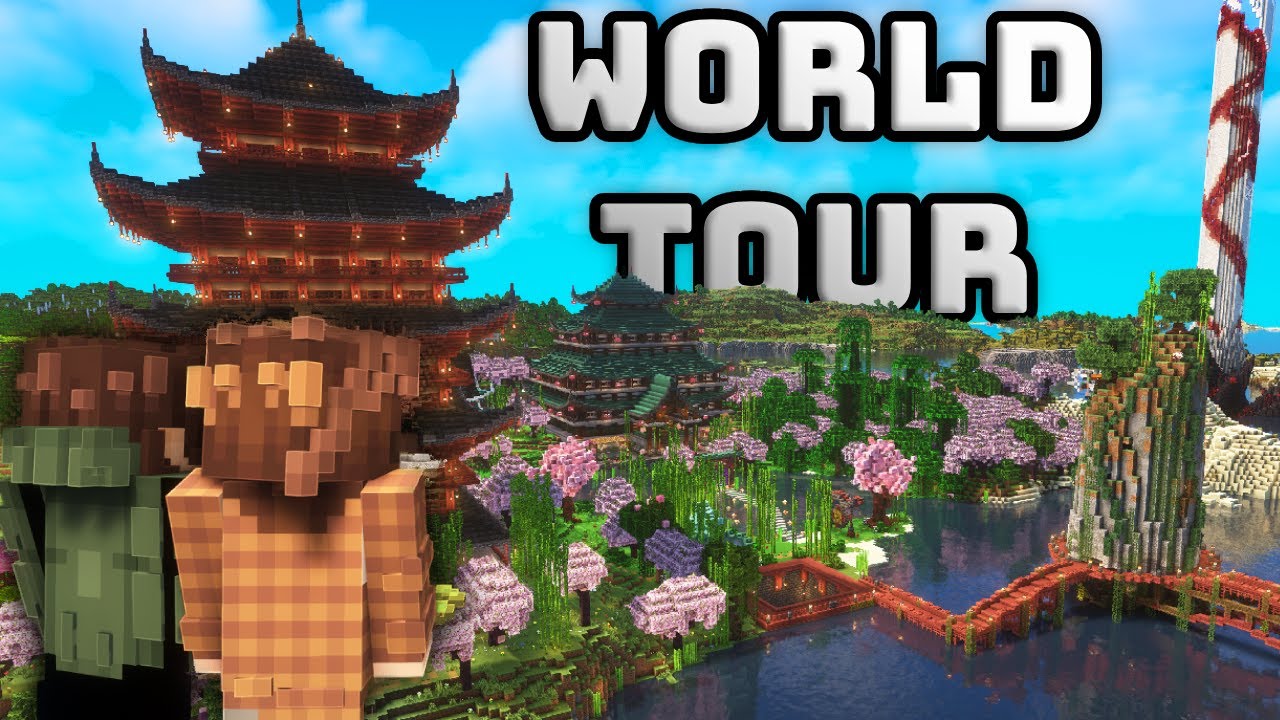 1 Entire Year of Japanese Style Minecraft - YouTube