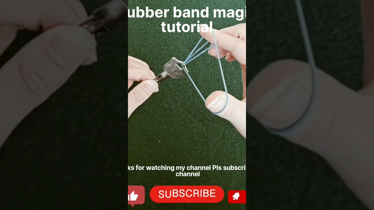Rubber band magic tricks tutorial - YouTube