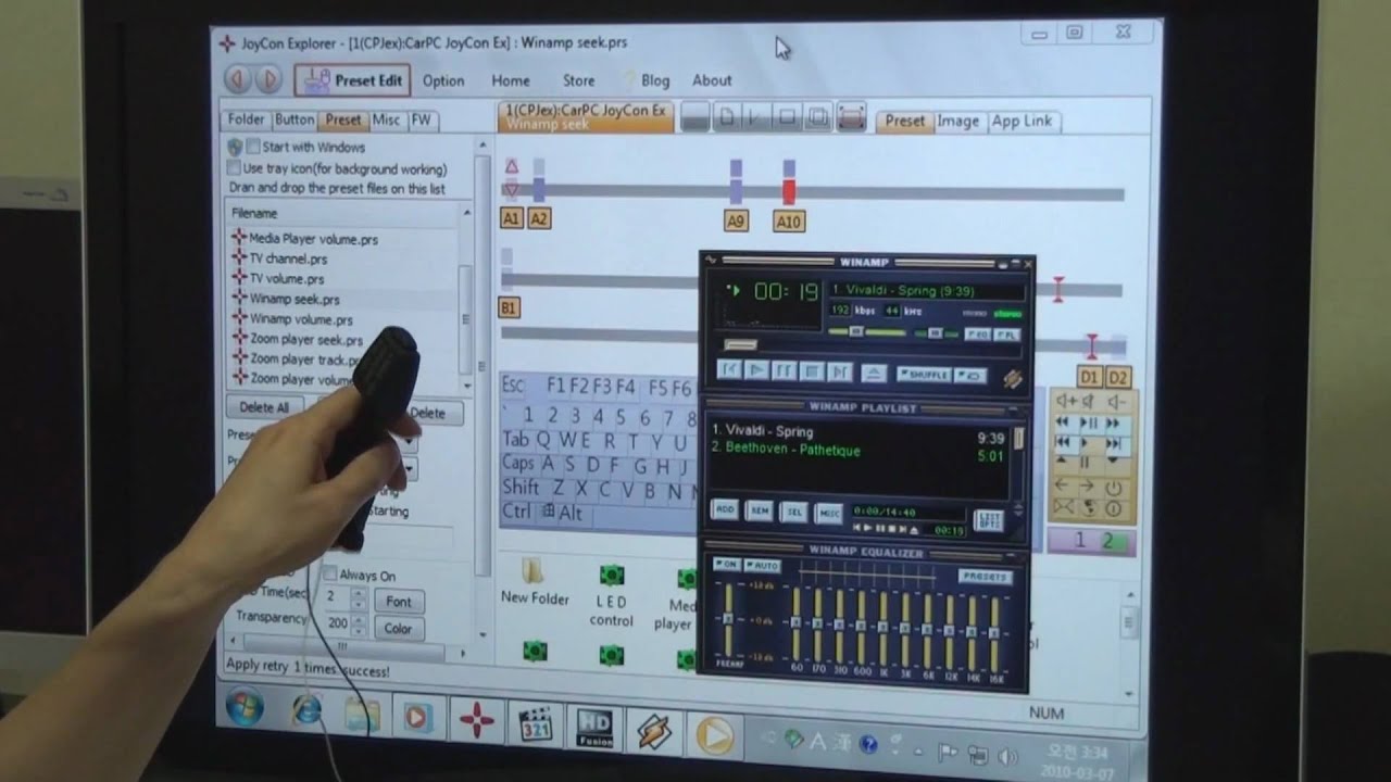 Steering Wheel Remote controls USB interface - CarPC JoyCon EX(App Link ...