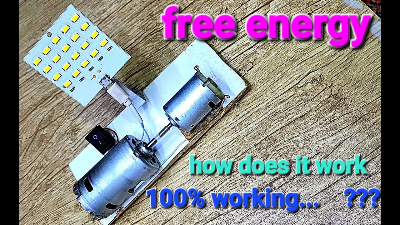 How to generate free energy generator with two dc motor | new ...