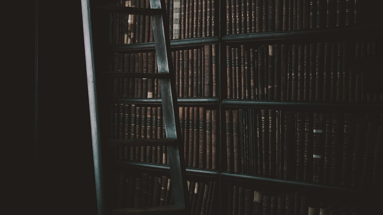 you're studying in a haunted library with candles (dark academia ...