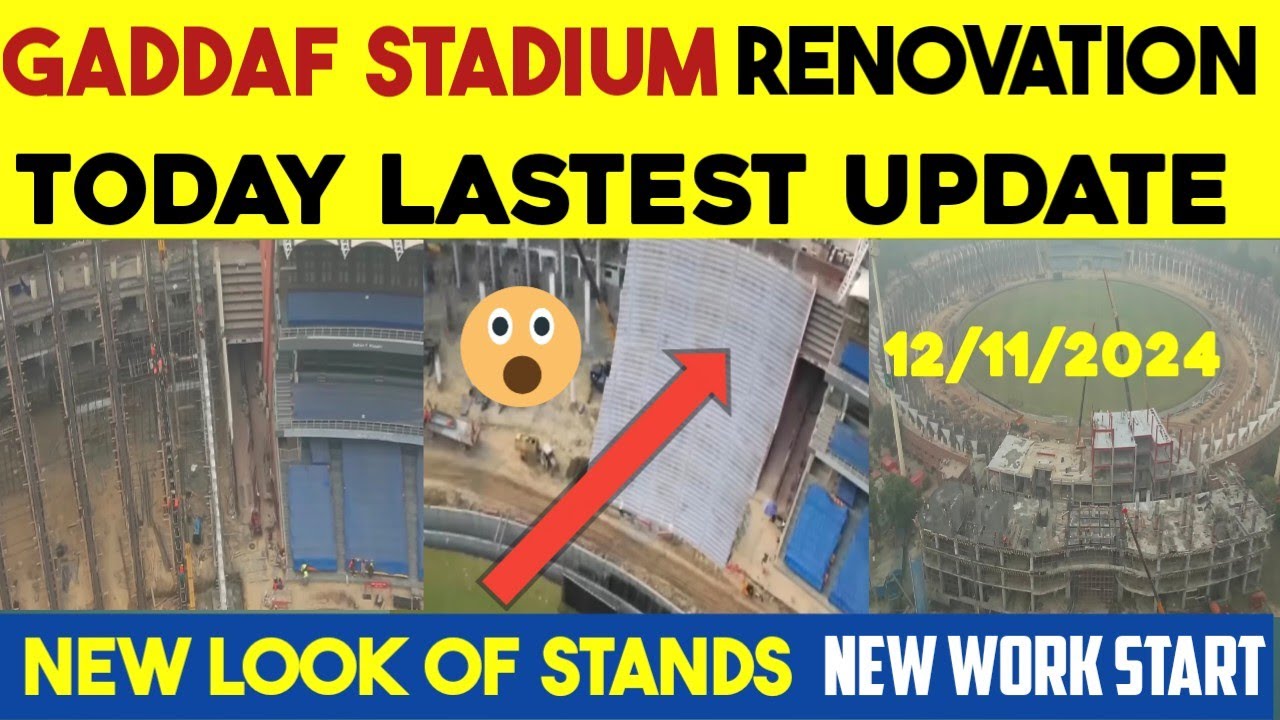 Gaddafi Stadium Renovation Today Update | New Stands & Building update ...