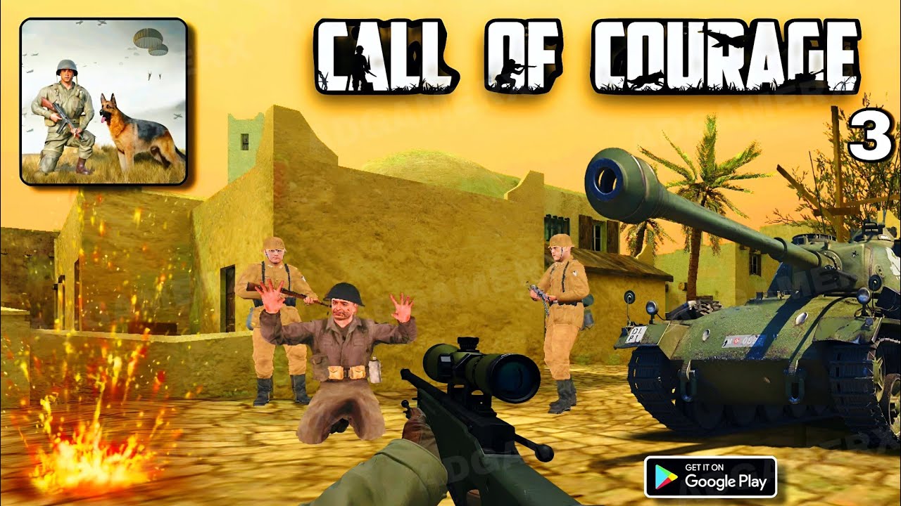 Call Of Courage Ww2 Shooting Gameplay Android Part 3 Militry Man Rescue ...