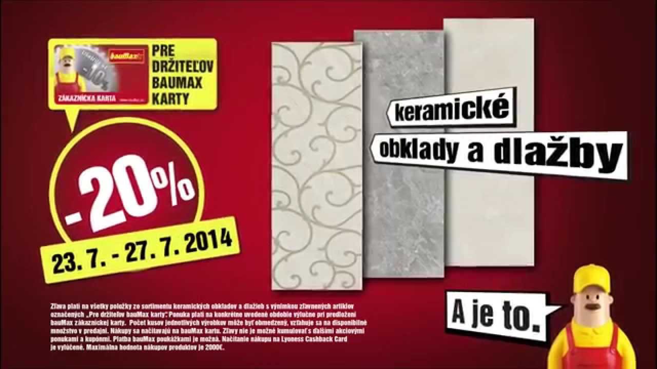 bauMax -20% na keramické obklady a dlažby - YouTube