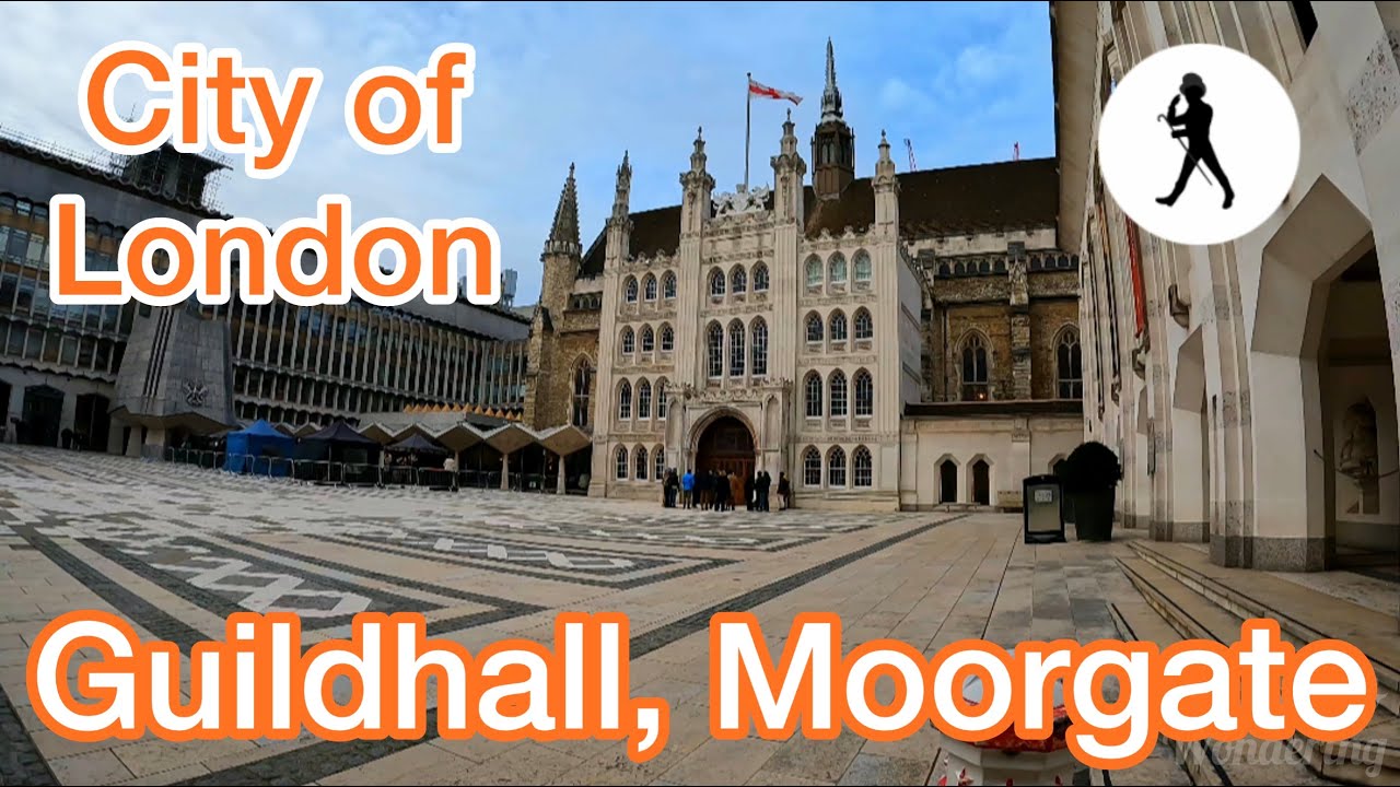 A wonderful London walk around the Guildhall, Moorgate - YouTube