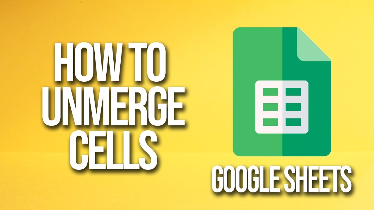 How To Unmerge Cells Google Sheets Tutorial YouTube How To Unmerge Cells Google Sheets Tutorial YouTube