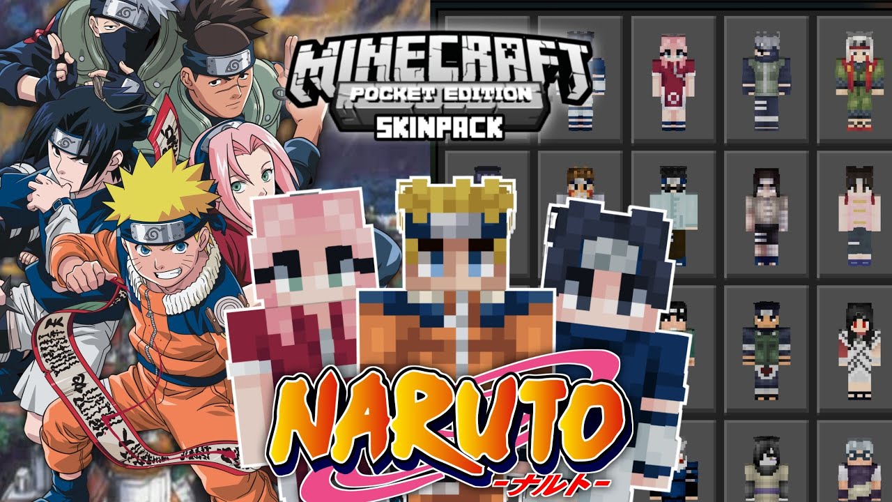 Skinpack Naruto Minecraft pocket edition 1.19+ - YouTube