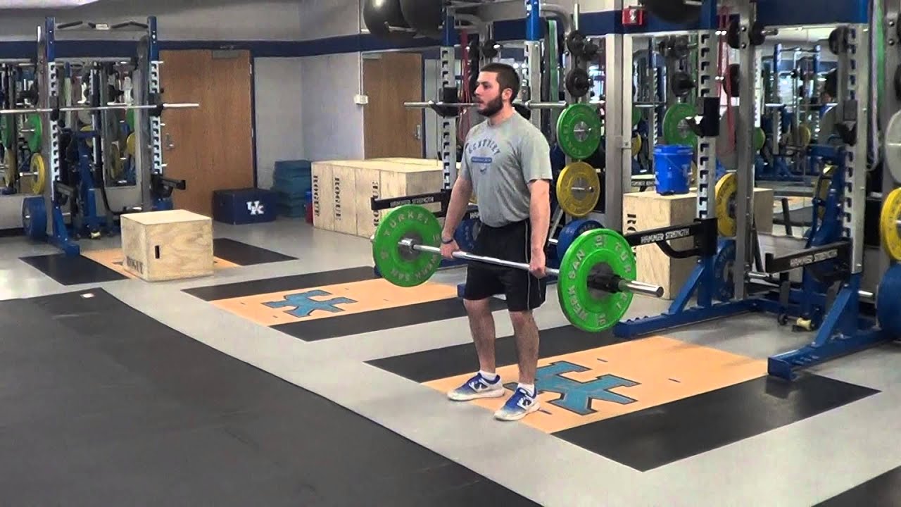 Hang Clean Speed Pull - YouTube