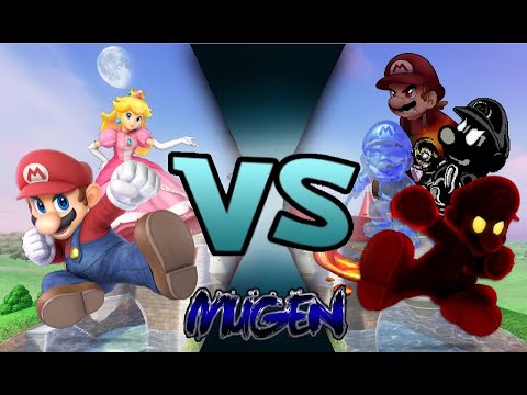 MUGEN - Mario & Peach Vs. Evil Mario Clones + Luigi & Daisy Vs. Evil ...