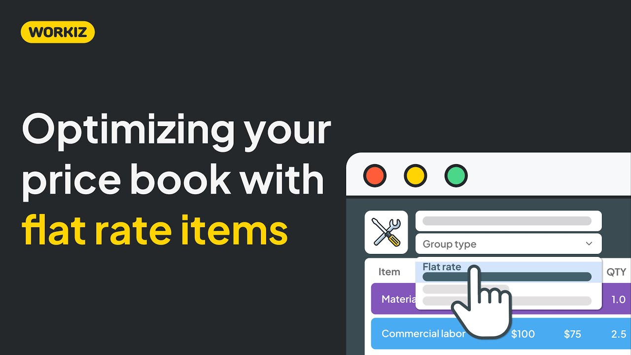 Optimizing your price book with flat rate items - YouTube
