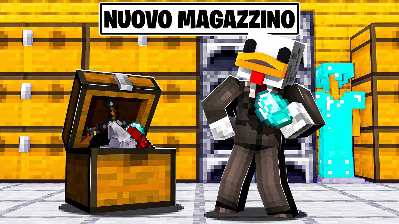 IL MIO NUOVO MAGAZZINO SU MINECRAFT - YouTube