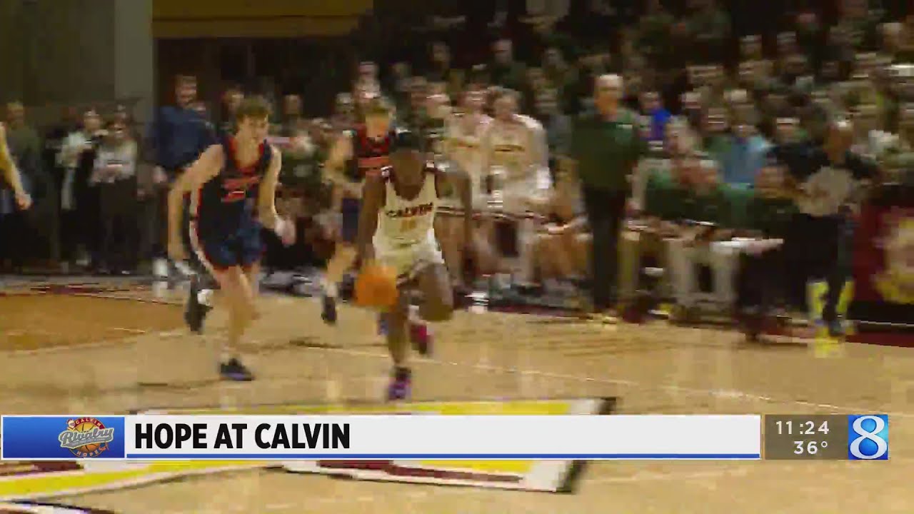 Hope basketball wins over Calvin at rivalry game - YouTube