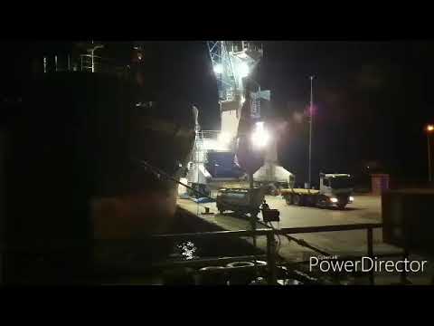 Proses muat kontainer temaslen di mv segoro mas - YouTube
