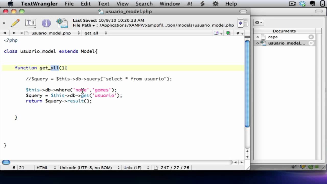 Codeigniter Video 6 Começando A Programar Activerecord Youtube