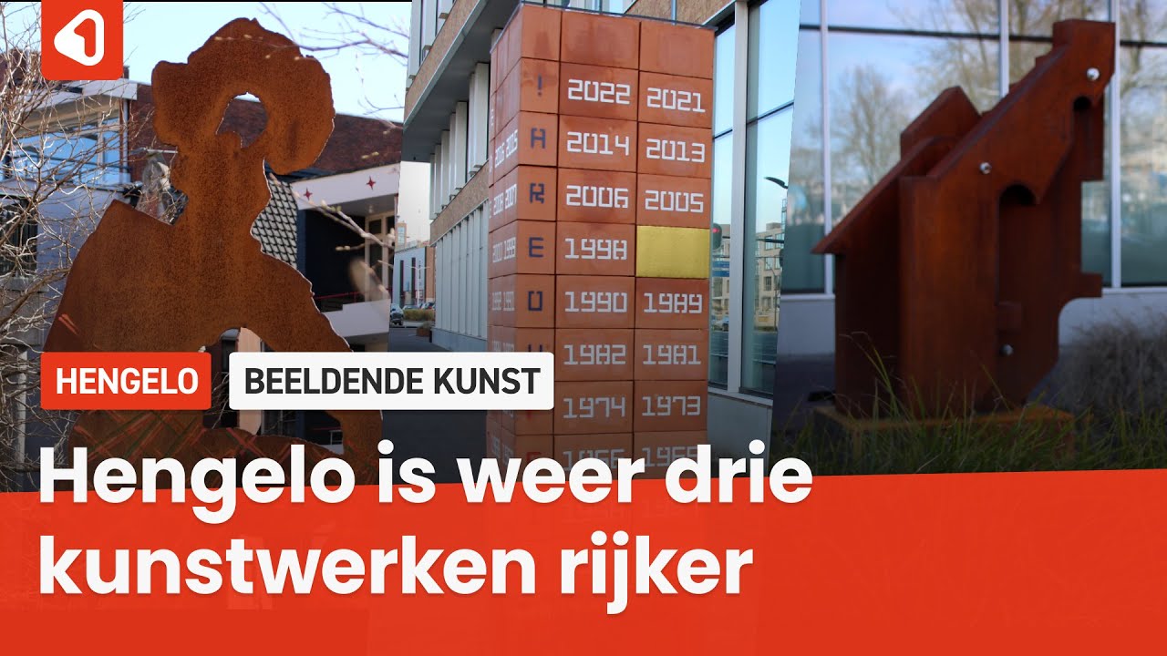 Drie nieuwe kunstwerken in binnenstad van Hengelo - YouTube