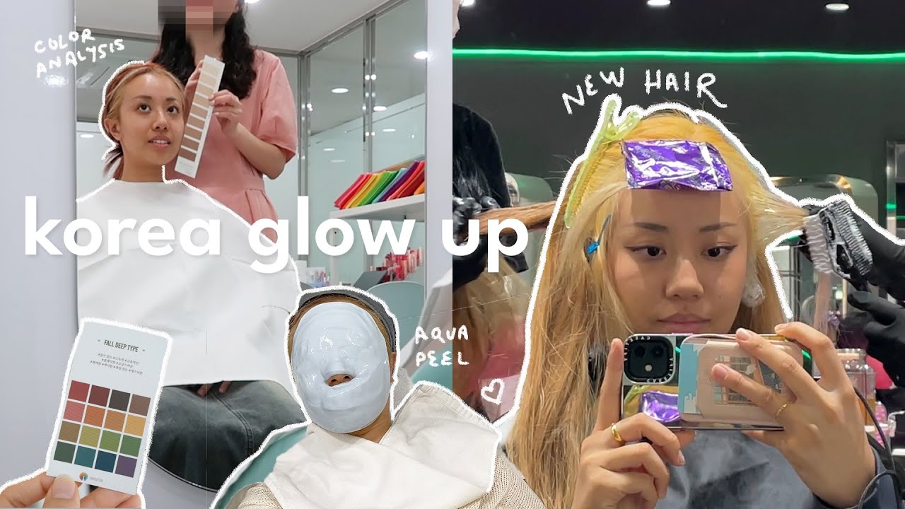 GLOW UP WITH ME | dyeing my hair ginger red, color analysis, facial ...