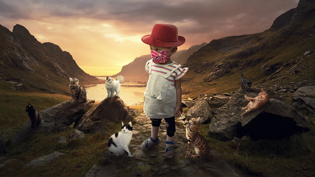 How to Edit Kids Photos with Pets in Photoshop - YouTube
