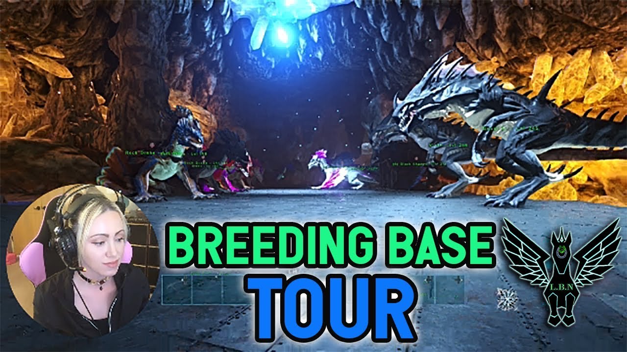 Ark: Survival Evolved - LBN Breeding Base Tour! - YouTube