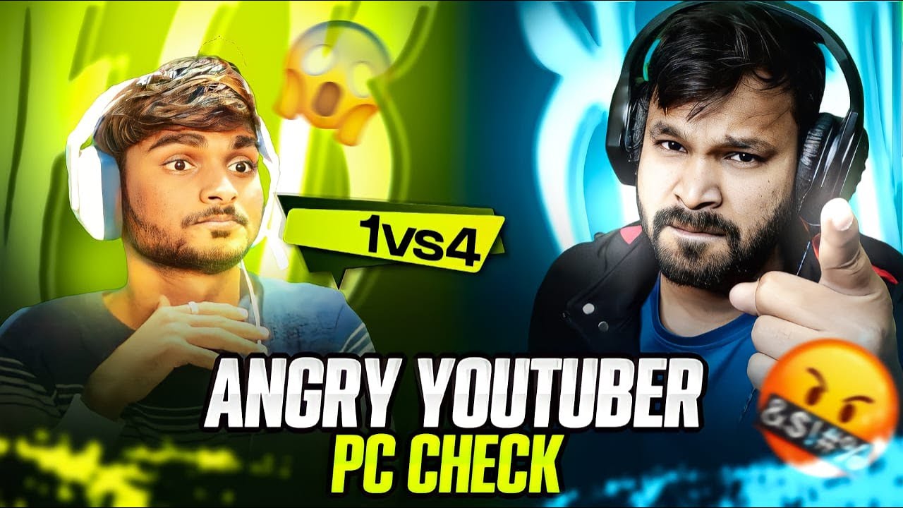 😈Angry youtuber💥 1 v 3 challenge |🤯| on live pc check 💔 #msu #gyanmsu ...