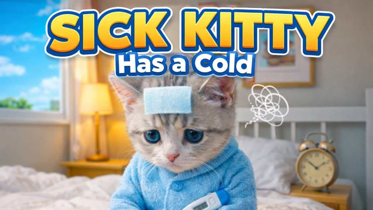 A Sick Day in Felix’s Life 🤧🐱/ When Felix Gets a Cold 😢 #shorts - YouTube