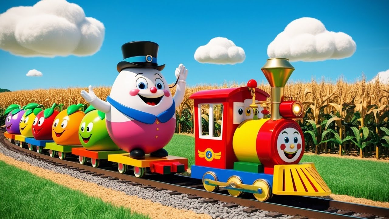 🚂🎶 "All Aboard the Choo Choo Humpty Dumpty Fruit Train! | Catchy Kids ...