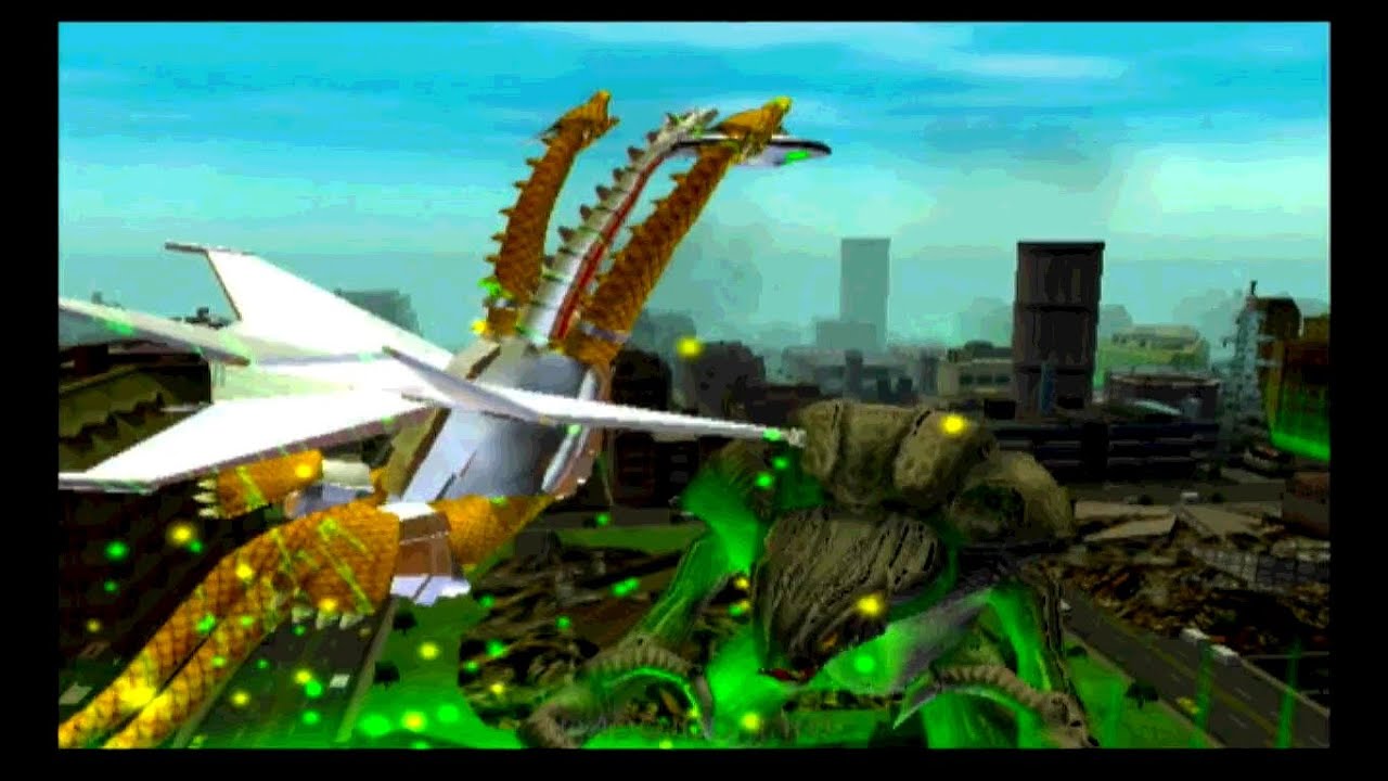 Mecha King Ghidorah VS Orga - YouTube