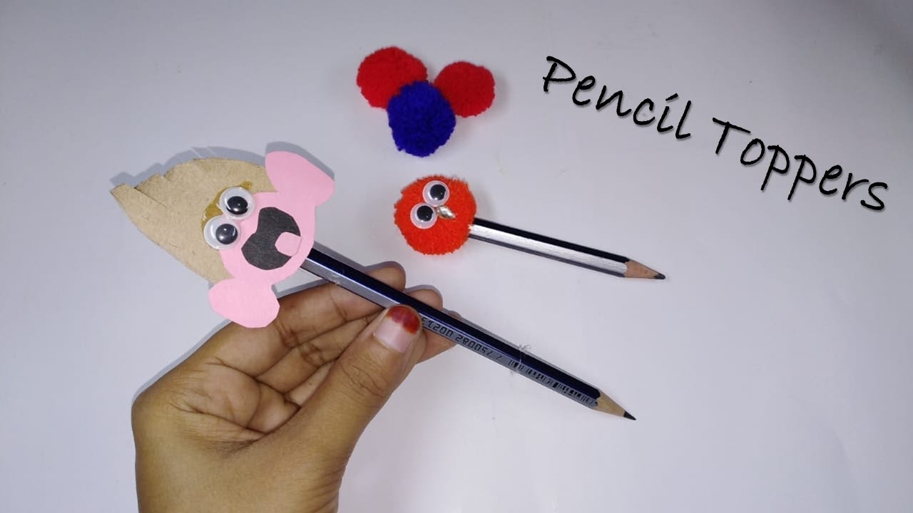 DIY Pencil Decorations | How To Make Googly Eyed Snake Pencil Toppers ...