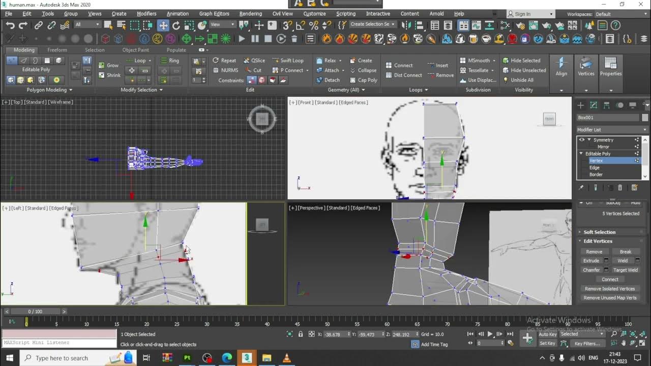 3dsMax Tutorials, Learn 3D Character Modeling from Scratch in 3dsmax ( Part 6) - YouTube