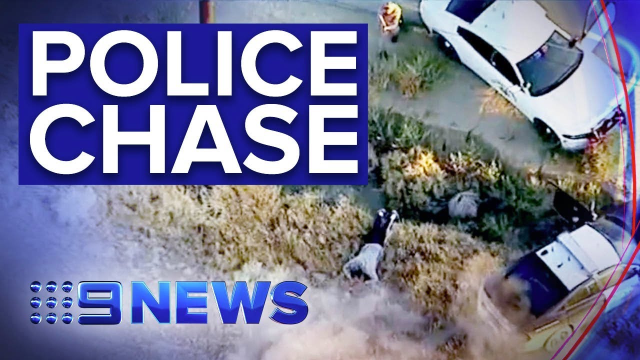 High speed police pursuit through LA caught on camera | Nine News ...
