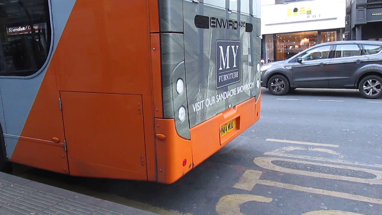 ADL Enviro 400 Scania N230UD YN14MUU Starting up its engine - YouTube