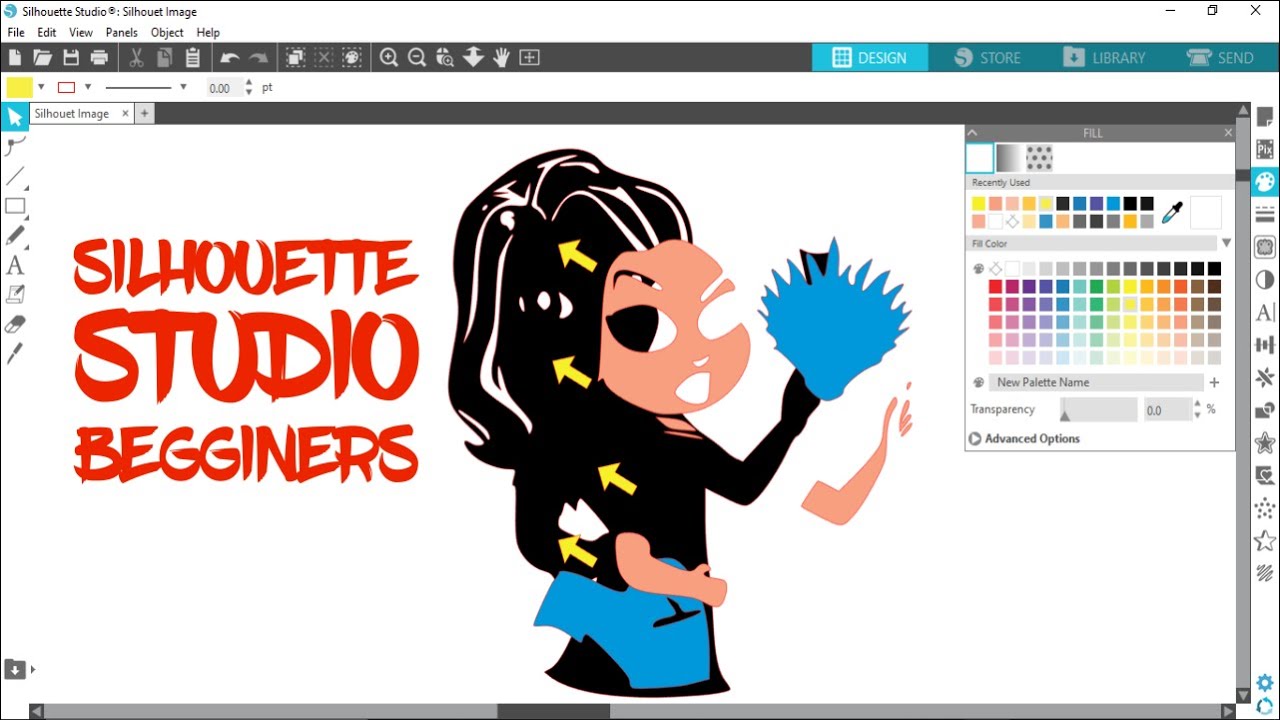 Silhouette studio for begginers - YouTube