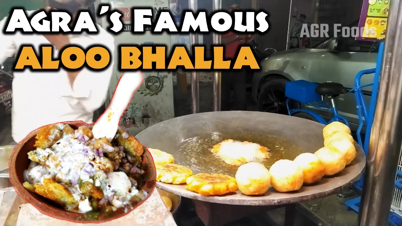 Agra Ka Famous ALOO BHALLA | Agra Famous Street Food | Aloo tikki | AGR ...