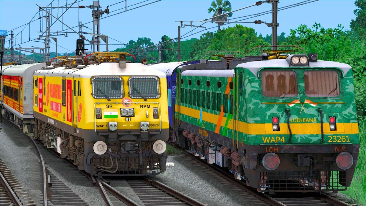 TRAIN LOOP LINE HIGH SPEED CROSSING | BUMPY RAILROAD | Train Simulator ...