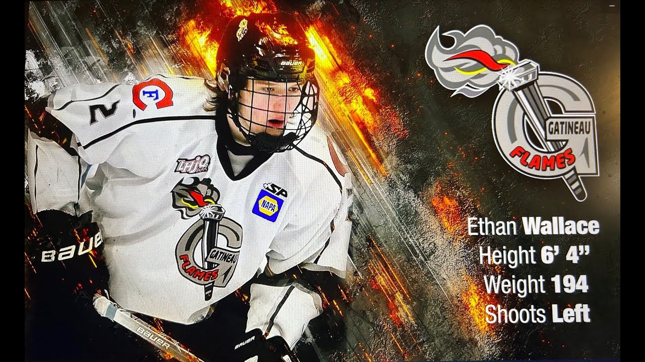 Ethan Wallace Gatineau Flames Junior A 2023 - YouTube