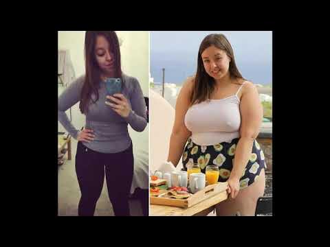 30 Beautiful Slim Too Fat Girl's Weight Gain Transformation 18+ - YouTube