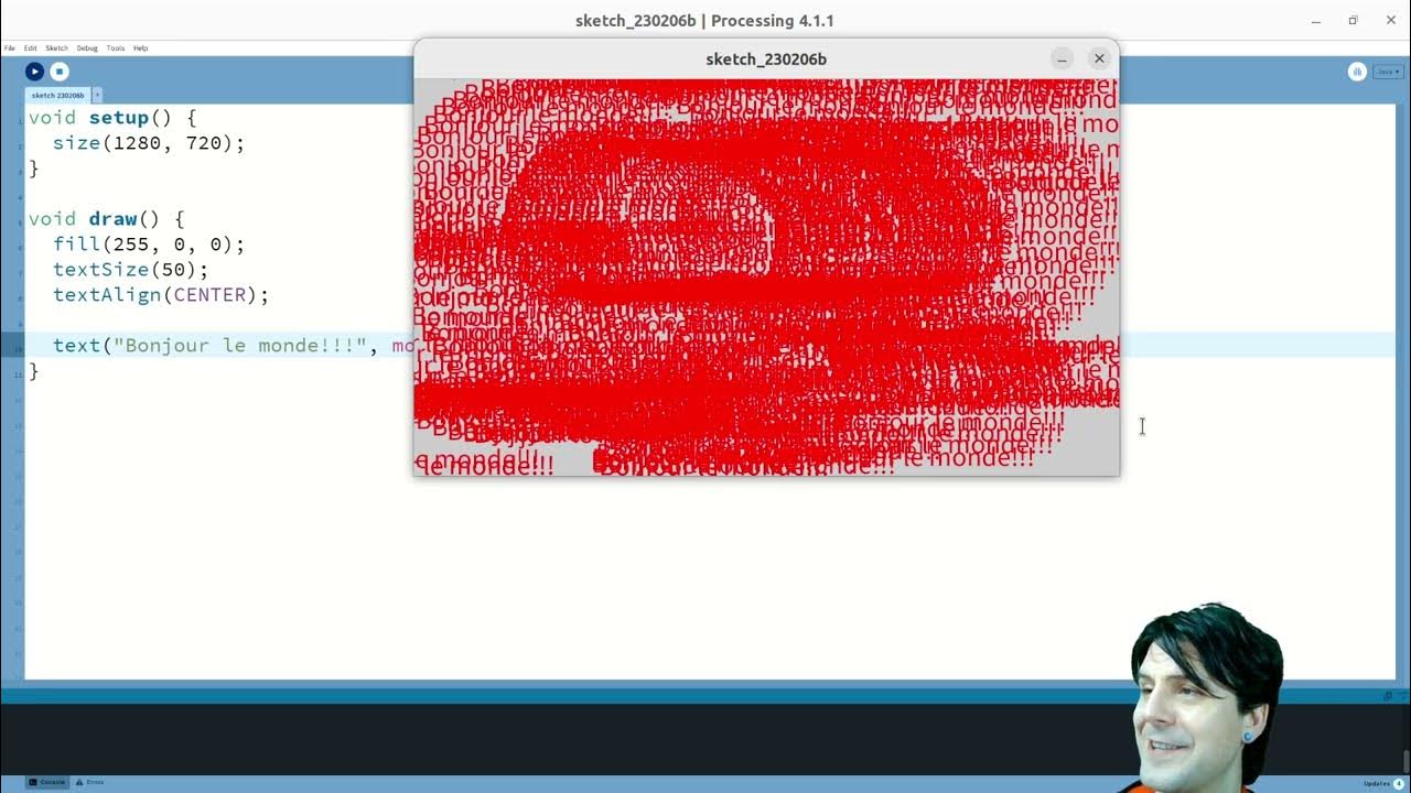 64 - Afficher du texte - Programmation créative avec Processing - YouTube