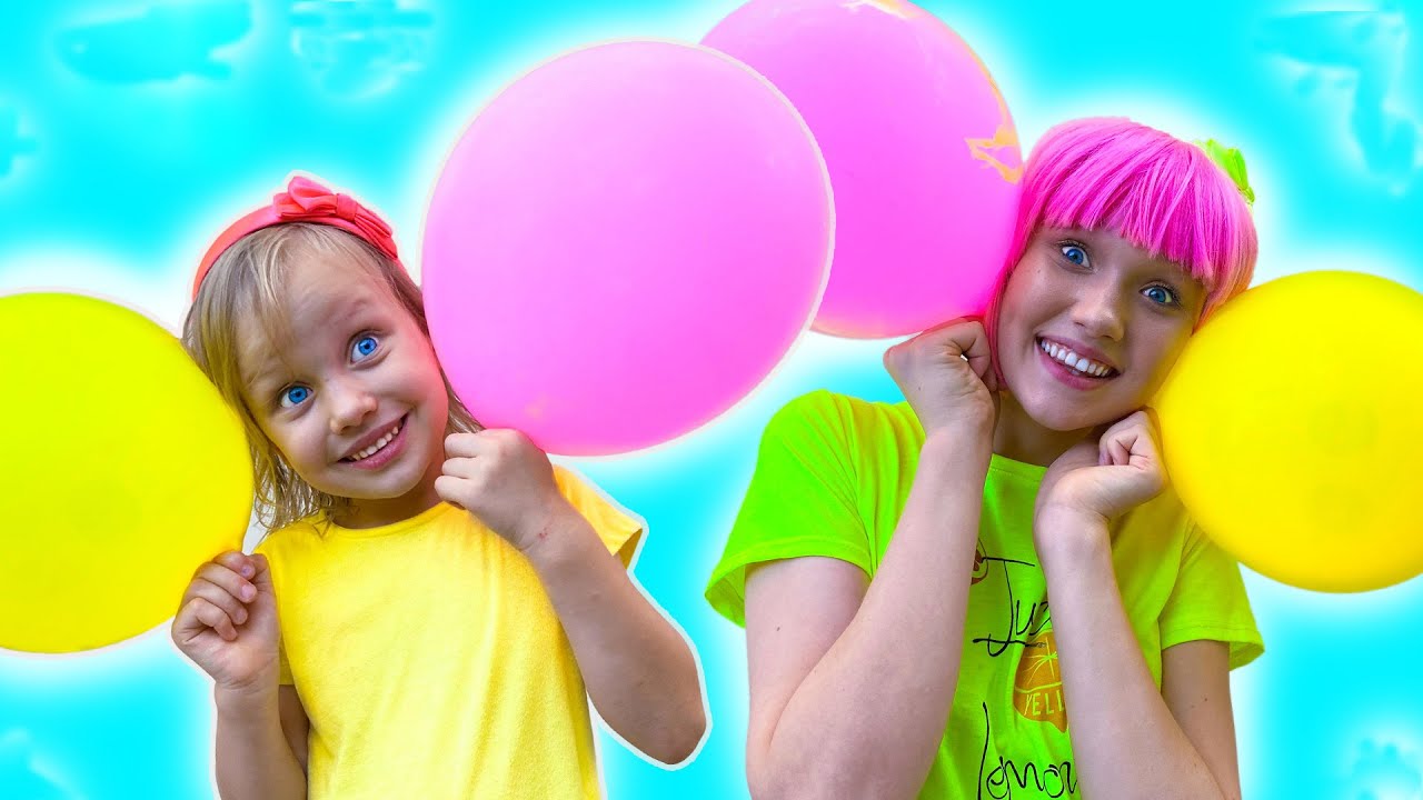 Play with balloons - Blow your Balloon up song for kids from Alex and ...