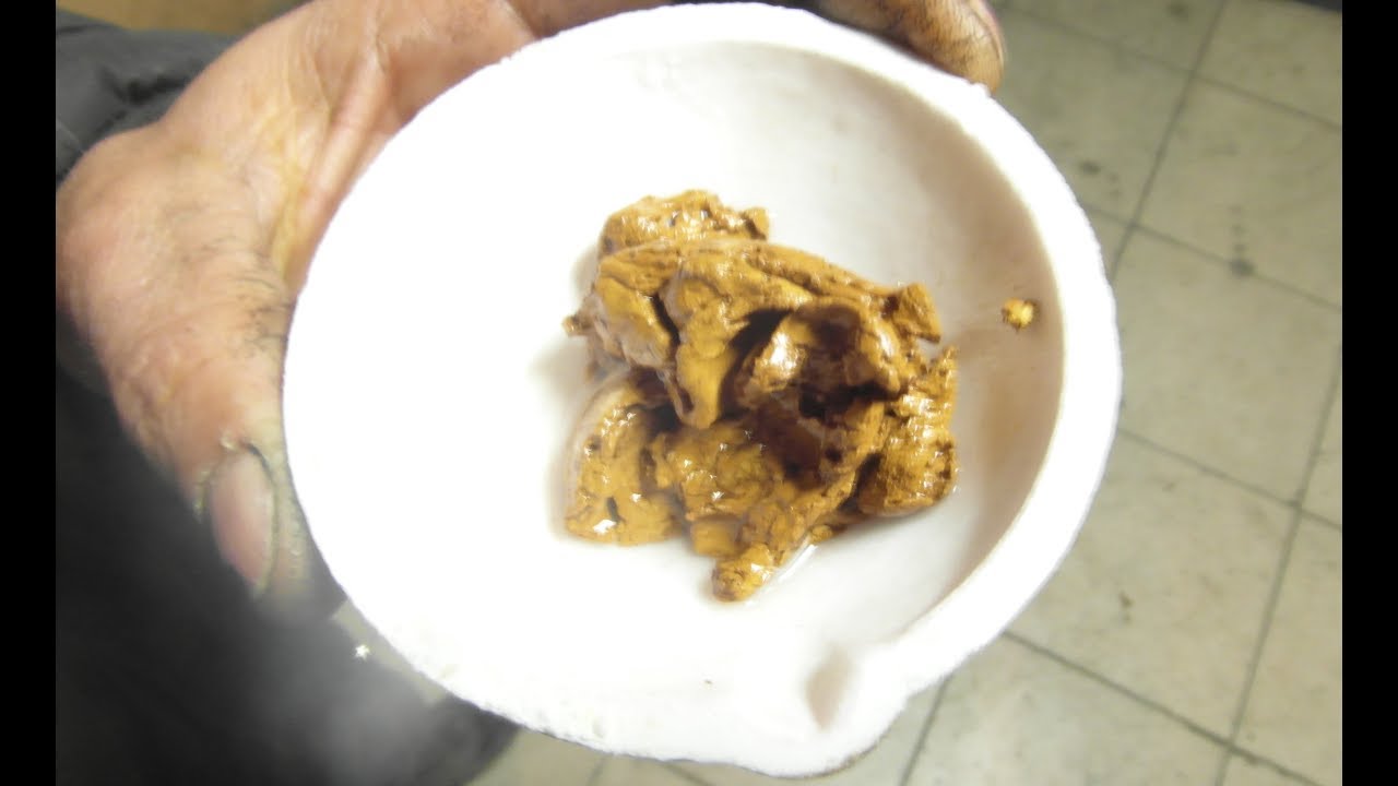 GOLD alloyed with PALLADIUM and SILVER: parting and refining - YouTube