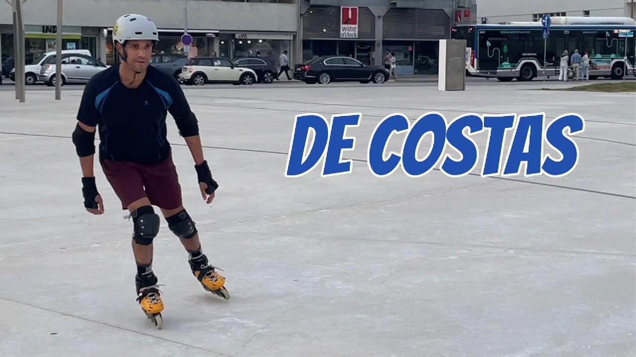 Treinando andar de costas de patins @patinsnope10 - YouTube