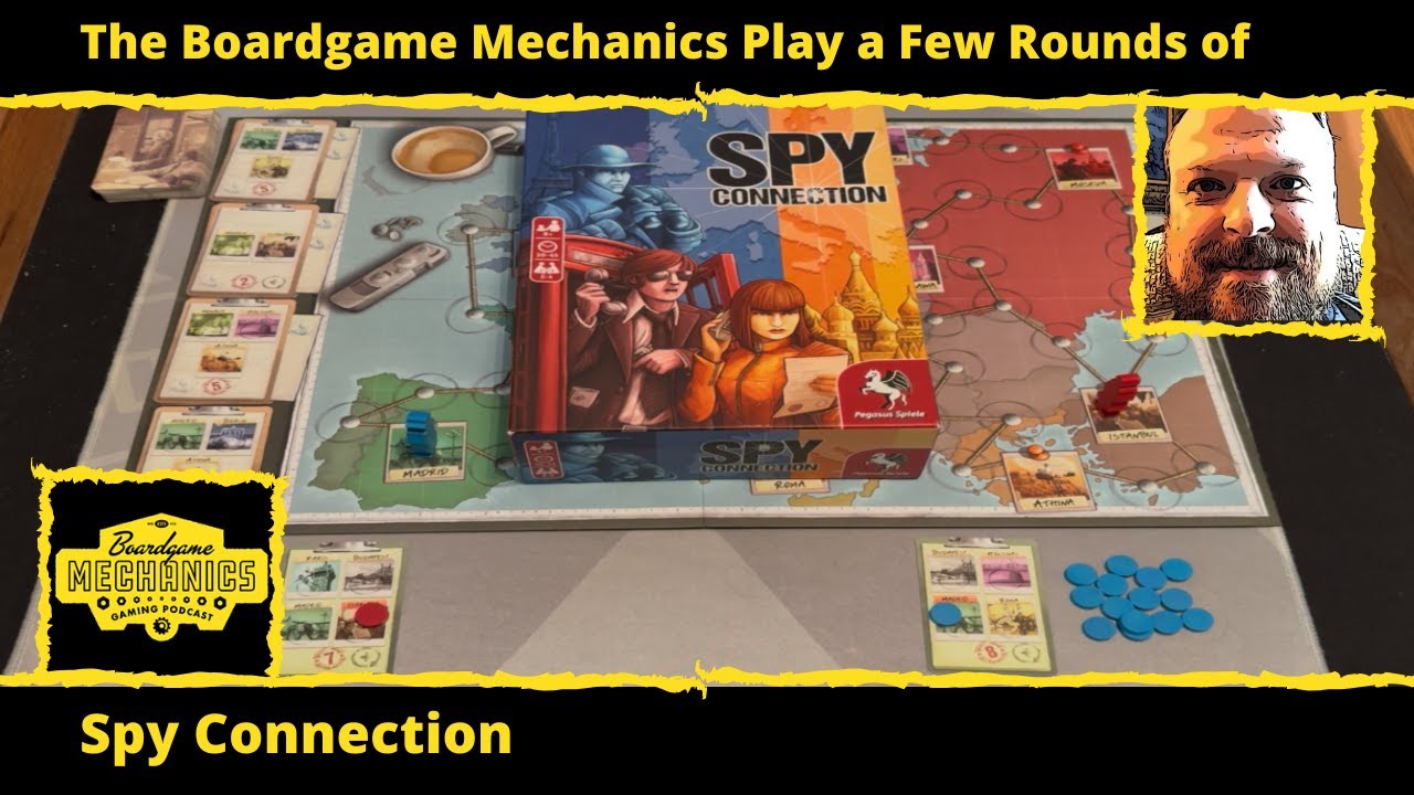 The Boardgame Mechanics Play a Few Rounds of Spy Connection - YouTube