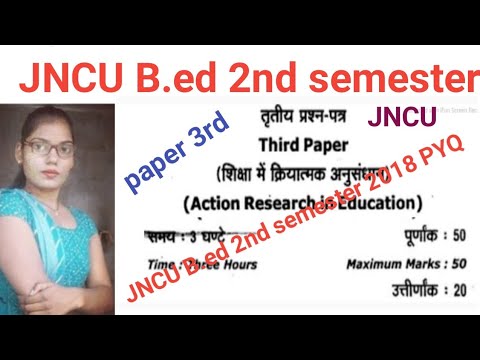 JNCU B.ED 2nd semester 2nd paper Assessment of learning 2018 important ...