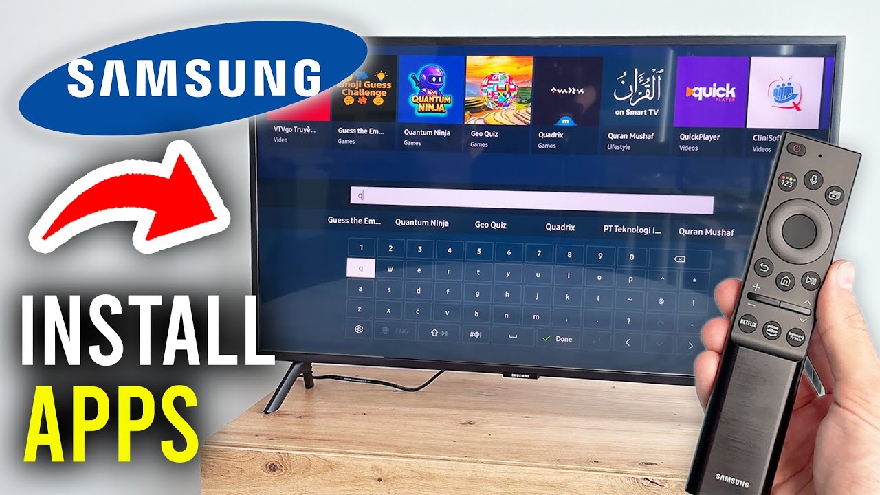 How To Install Apps On Samsung Smart TV - Step By Step - YouTube