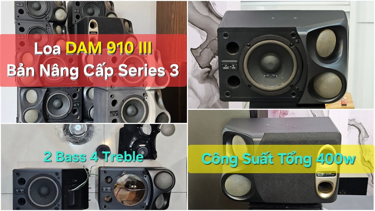 (Giá chỉ 2tr2) Loa Nghe Nhạc || Trợ Lời Trợ Treble💥DAM 910 III Công Suất 200w Mỗi Loa ...