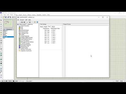 FLIP-FLOP LED ATMEGA32 (PROTEUS 7 & CVAVR) - YouTube