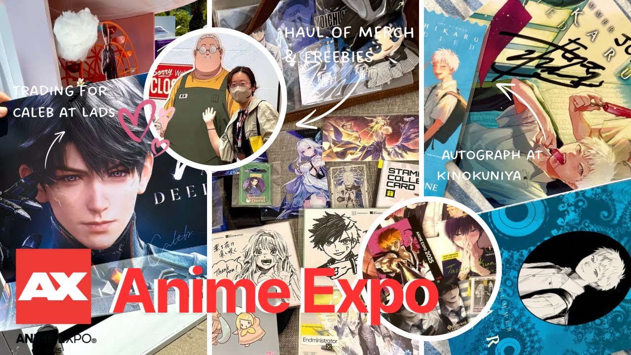 4 days with me at Anime Expo | haul of manga, freebies, fan art & merch ...