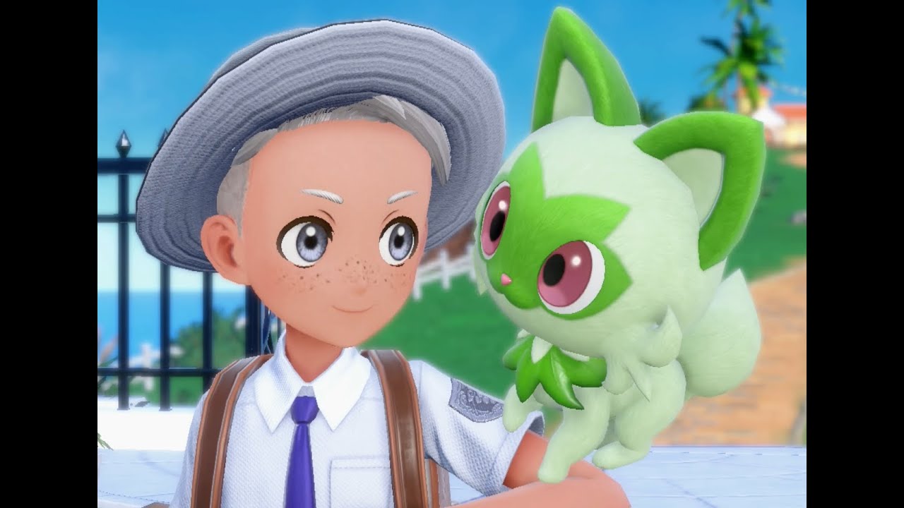 Pokemon Violet | Sprigatito Evolves into Floragato - YouTube