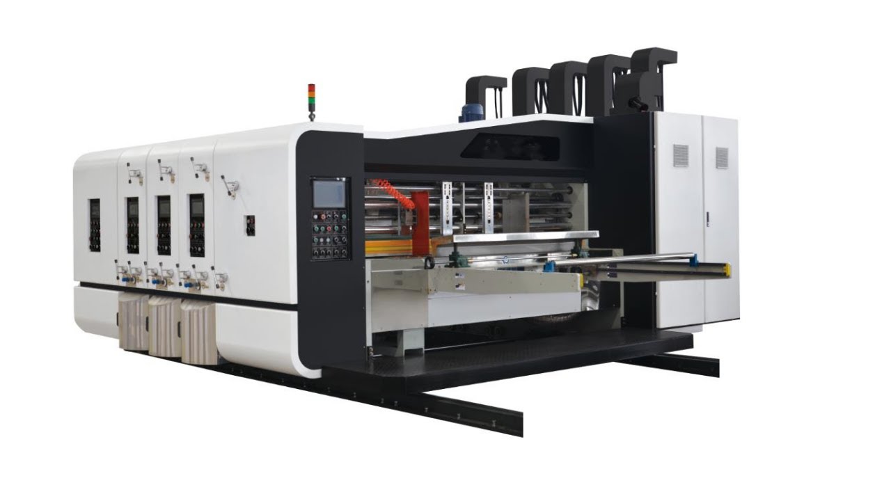 JUMBO Carton Box Flexo Printer Slotter Rotary Die Cutter Stacker ...