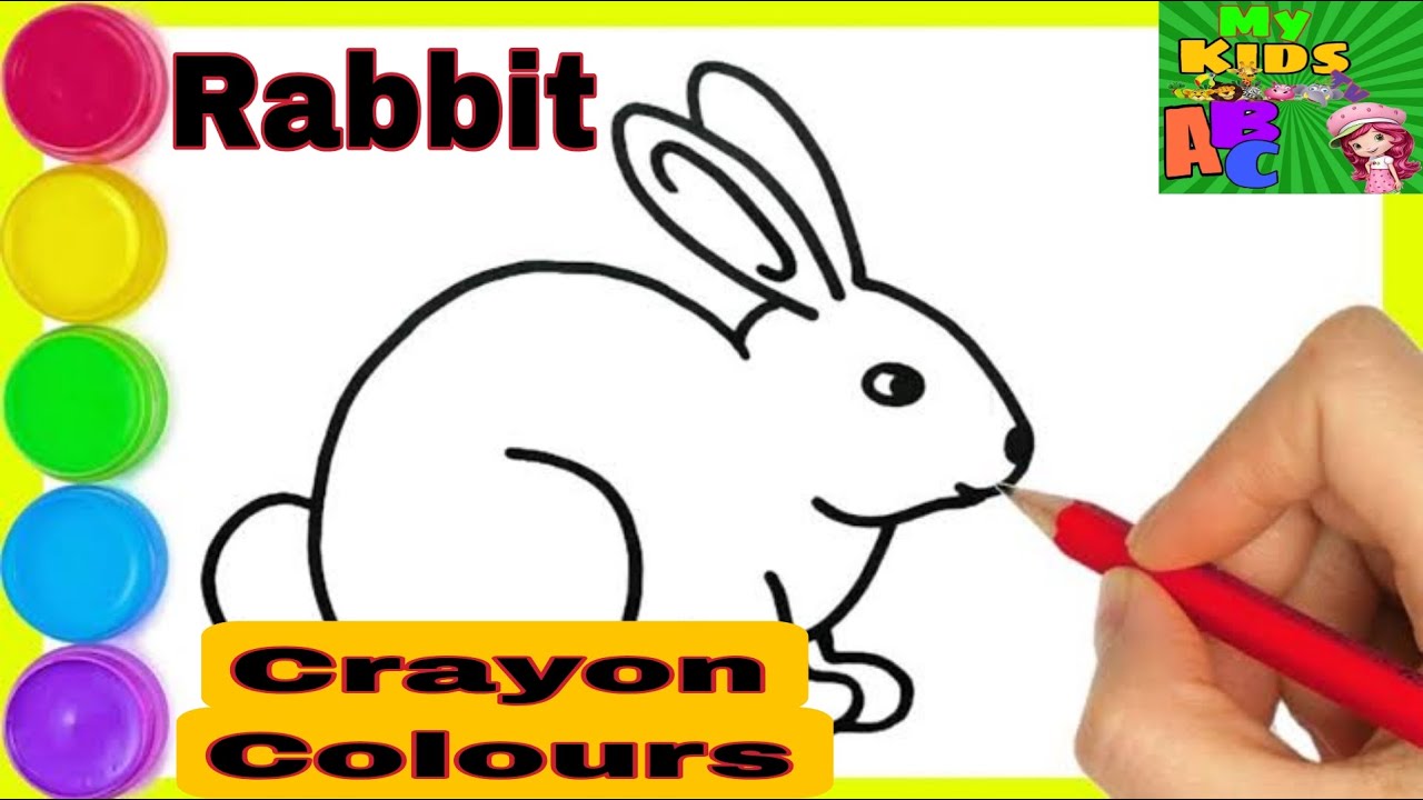 |How to Draw a Rabbit | Marker & Crayon Colour | step by step - YouTube