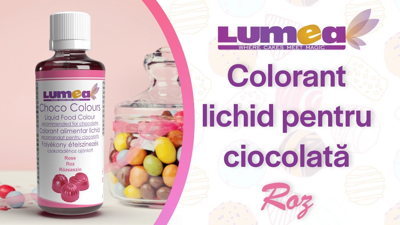 Colorant alimentar lichid roz, 50ml - recomandat pentru ciocolata ...