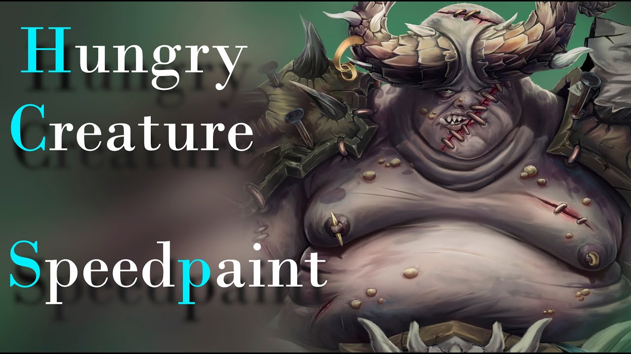 Hungry creature / Speedpaint - YouTube